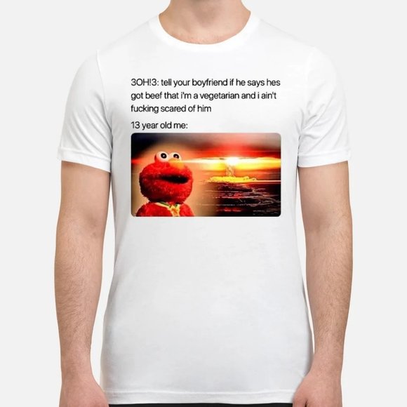 Gildan | Shirts | Gildan Elmo Meme Tell Your Boyfriend Unisex Tshirt ...